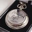 AEW Solid Pewter fronted mechanical skeleton pocket - Tempus Fugit ...