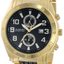 August Steiner AS8070YG Swiss Multi-Function Gold-Tone Dial Black ...