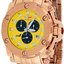 Corvette #CR220-MRG Rose Gold Tone Stainless Steel Yellow Dial Swiss ...