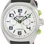 Fitzroy F-C-S4L1 White Chronograph Steel Automatic Leather Strap ...