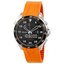 Hamilton Khaki Flight Timer Dual Display Chronograph Black Dial Orange ...