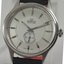 Marvin Silver Textured Dial Swiss Made Quartz Black Leather Strap - Watches