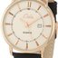 Odin 6002-3M Wh Precision Quartz 3-Hand Date Gold Tone with Leather ...