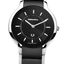 Rodania Swiss Mystery Quartz with Black Dial Analogue Display and Black ...